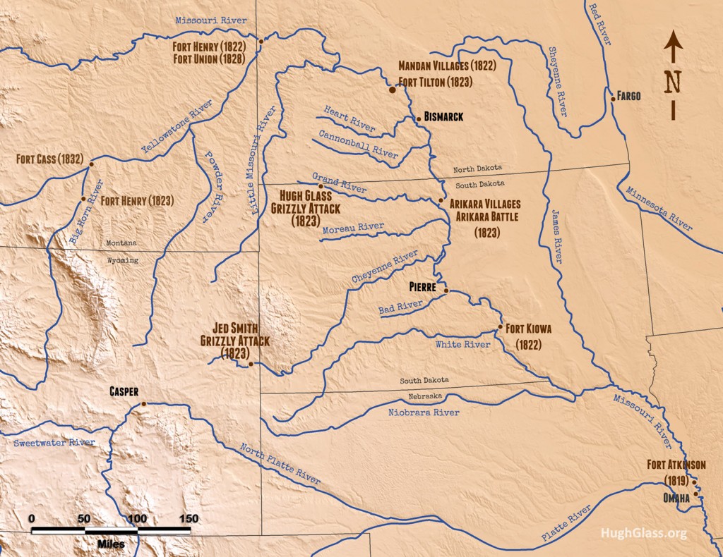 Hugh Glass Map - The Real Story of Hugh Glass